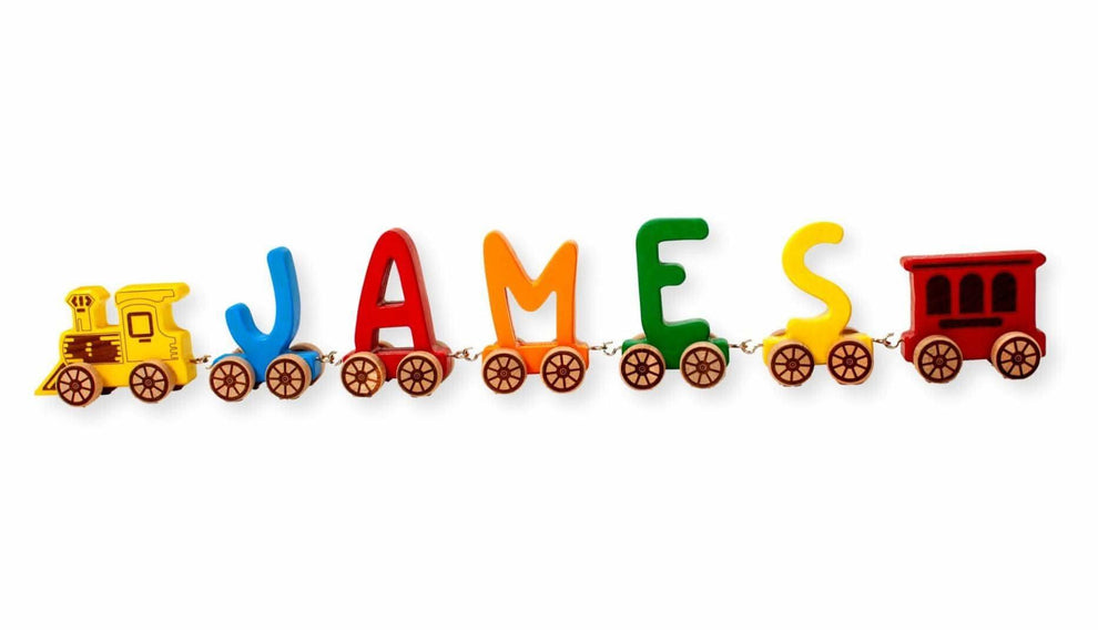 Wooden Letter Train Puzzle for Kids – Maison de Kristine